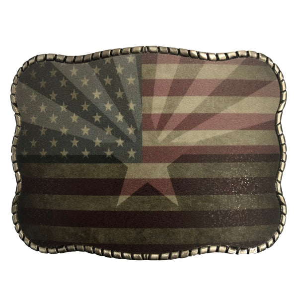 Rustic Flag/ Arizona Flag - Wallet Buckle